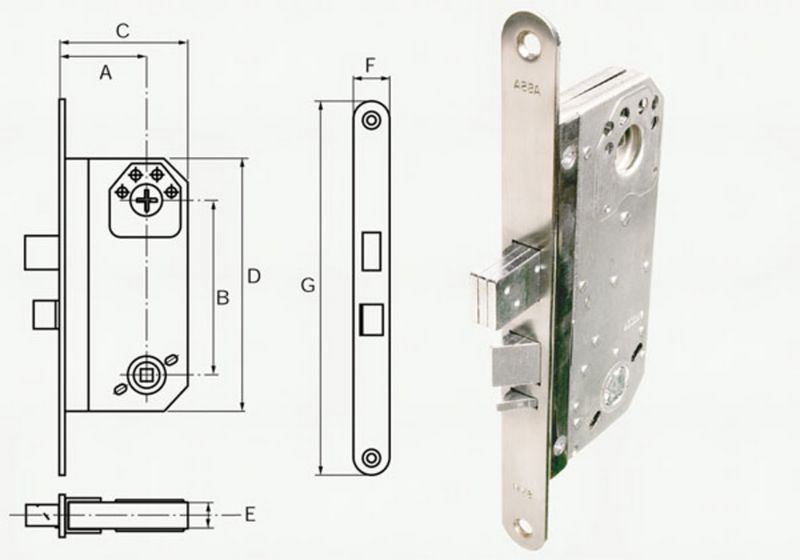 Assa Abloy Nødudgangslås Assa 1520 vi | Carl Ras
