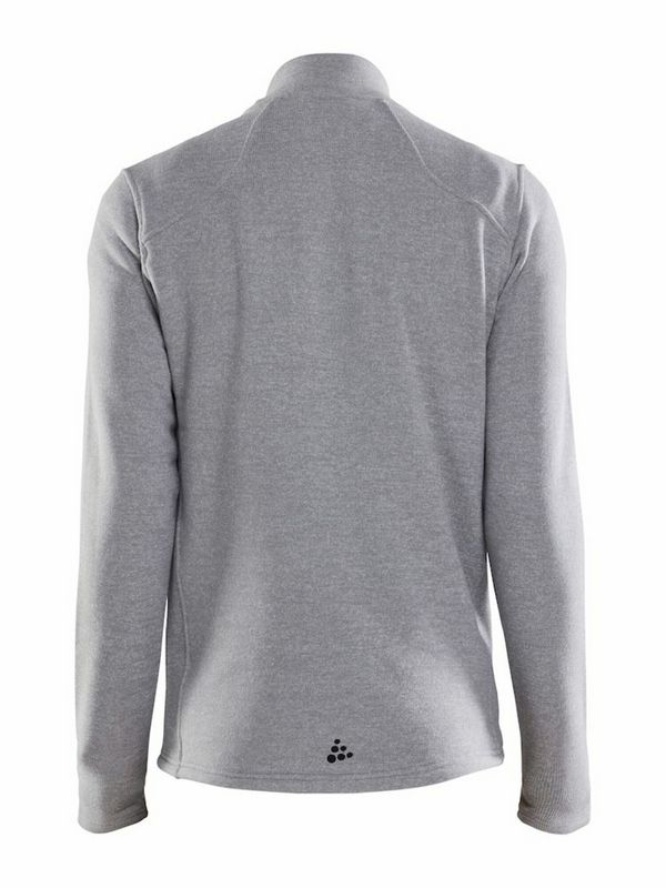 CRAFT Fleecejakke Explore Grey mel/Black, str. S | Carl Ras