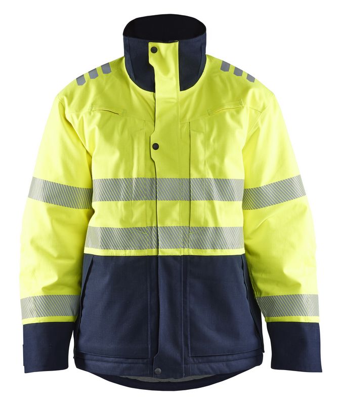 Blåkläder Vinterjakke 4517 Hi-vis Gul/Marineblå, str. XL | Carl Ras