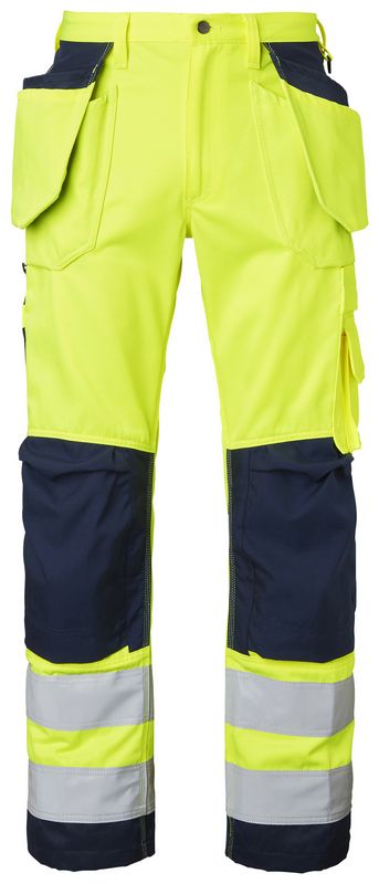 Top swede Håndværkerbukser 2516, Hi-vis Gul/Sort, str. D92 | Carl Ras