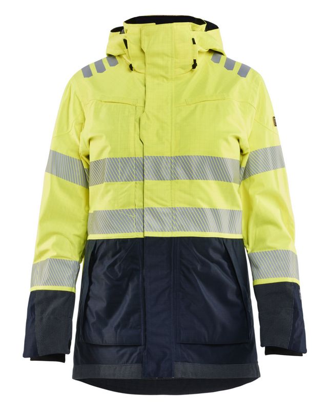 Blåkläder Skaljakke Dame 4449 Hi-vis Gul/Marineblå, str. M | Carl Ras