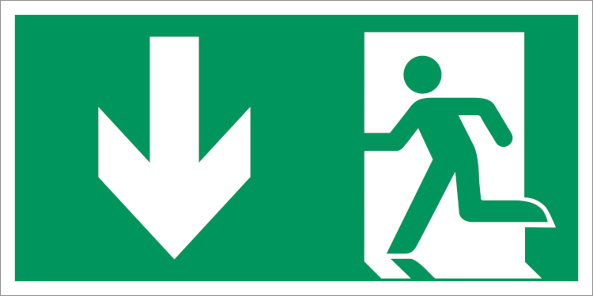 JO Safety Skilt "Flugtvej ned" | Carl Ras