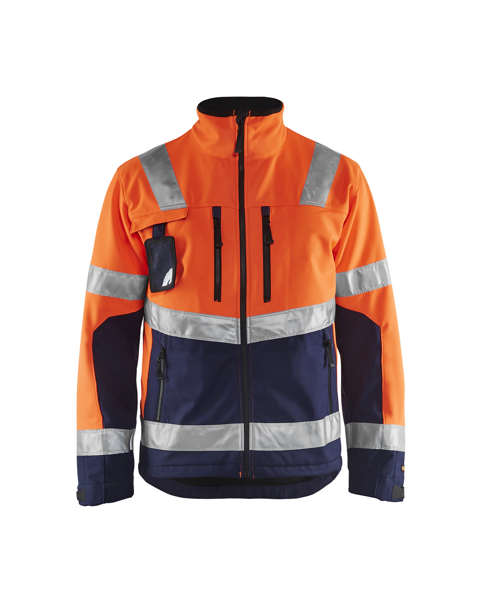 Blåkläder Softshell jakke Hi-vis 4900 orange/marineblå, str. XL | Carl Ras